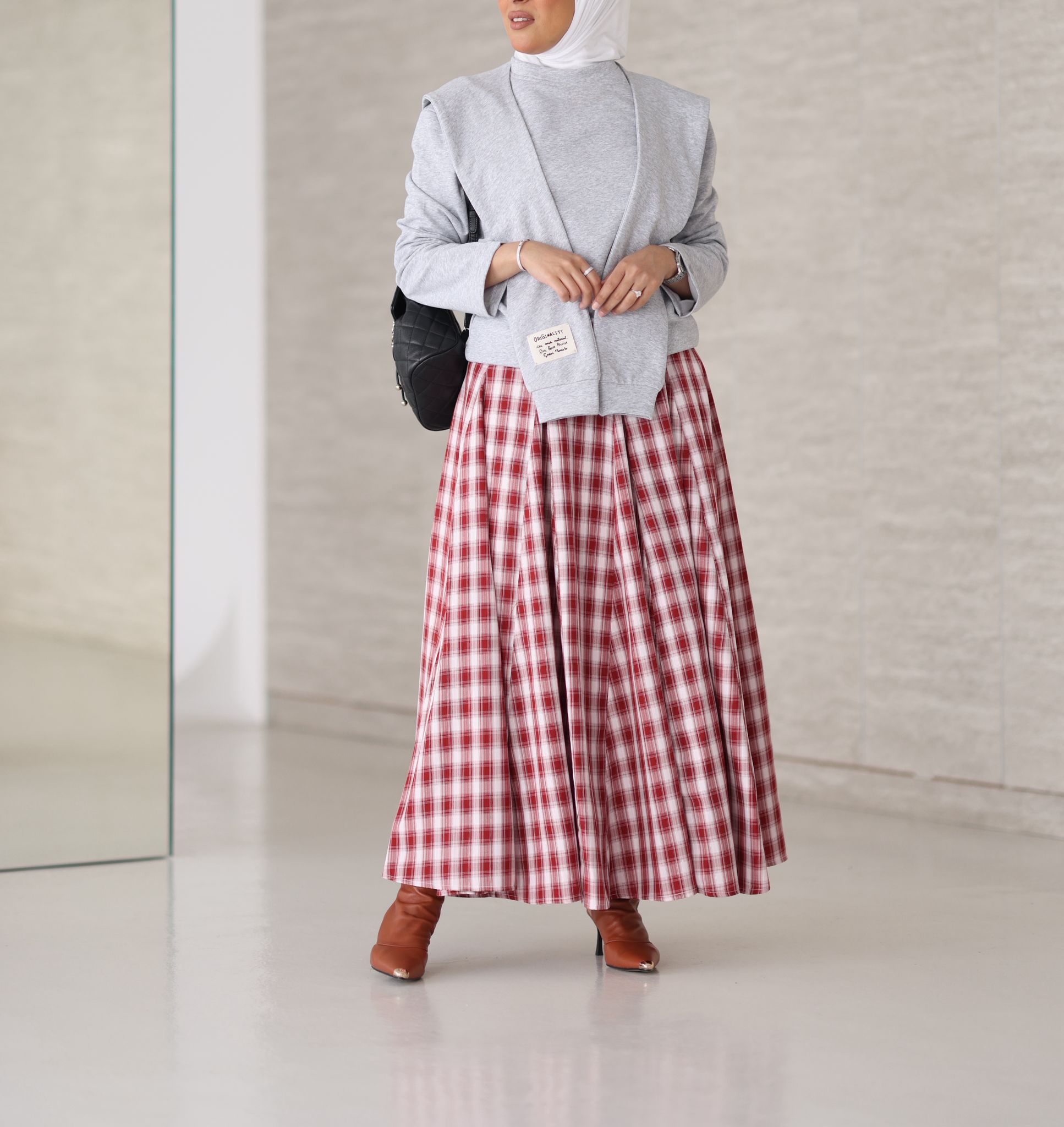 Cherry Plaid Skirt – Misha Kuwait